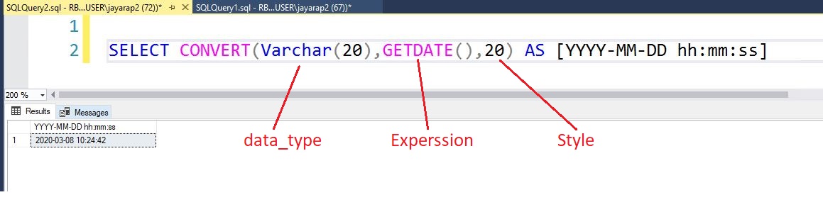 SQL Server CONVERT() Function – Prabhakaran Tech Tutorials